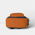 Rustic woodland Blue & orange plaid Printed Backpack | Zazzle