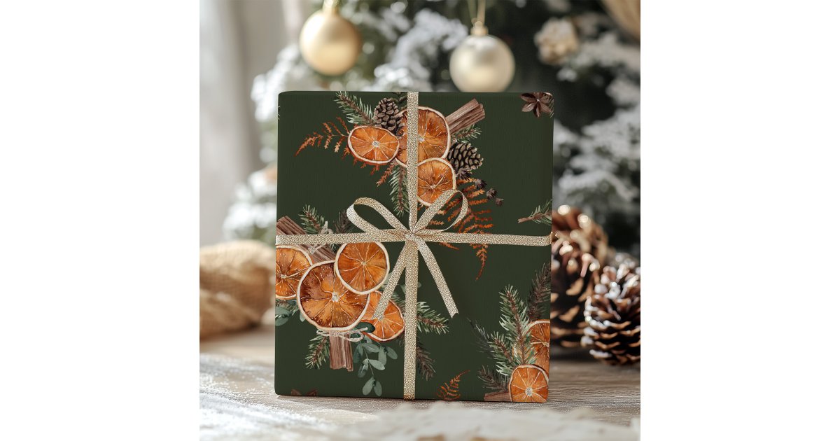 Rustic Woodland Christmas Wrapping Paper | Zazzle