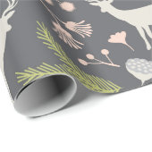 Rustic Woodland Deer Wrapping Paper | Zazzle