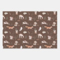 Rustic Woodland Forest Animals Baby Wrapping Paper Sheets | Zazzle