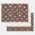 Rustic Woodland Forest Animals Baby Wrapping Paper Sheets | Zazzle