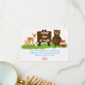 Rustic Woodland Forest Animals Birthday Thank You Card | Zazzle