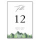 Rustic Woodland Forest Mountain Table Number | Zazzle