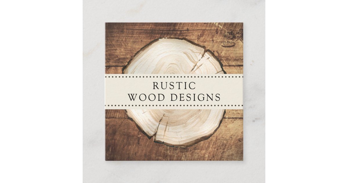 Rustic Woodworker Carpenter Wood Business Card | Zazzle