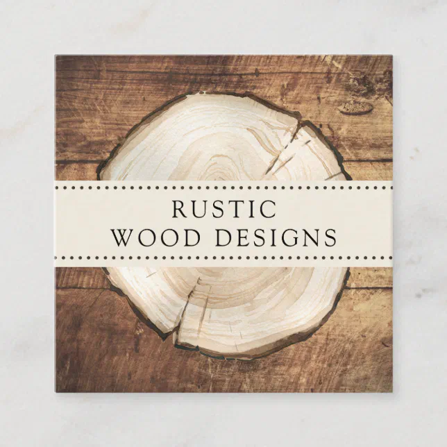 Rustic Woodworker Carpenter Wood Business Card | Zazzle