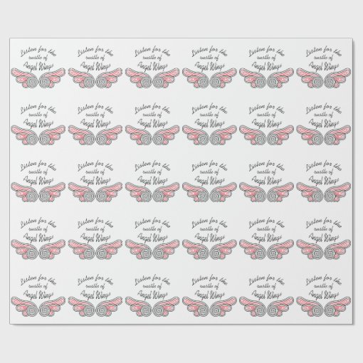 Rustle of Angel Wings Wrapping Paper | Zazzle
