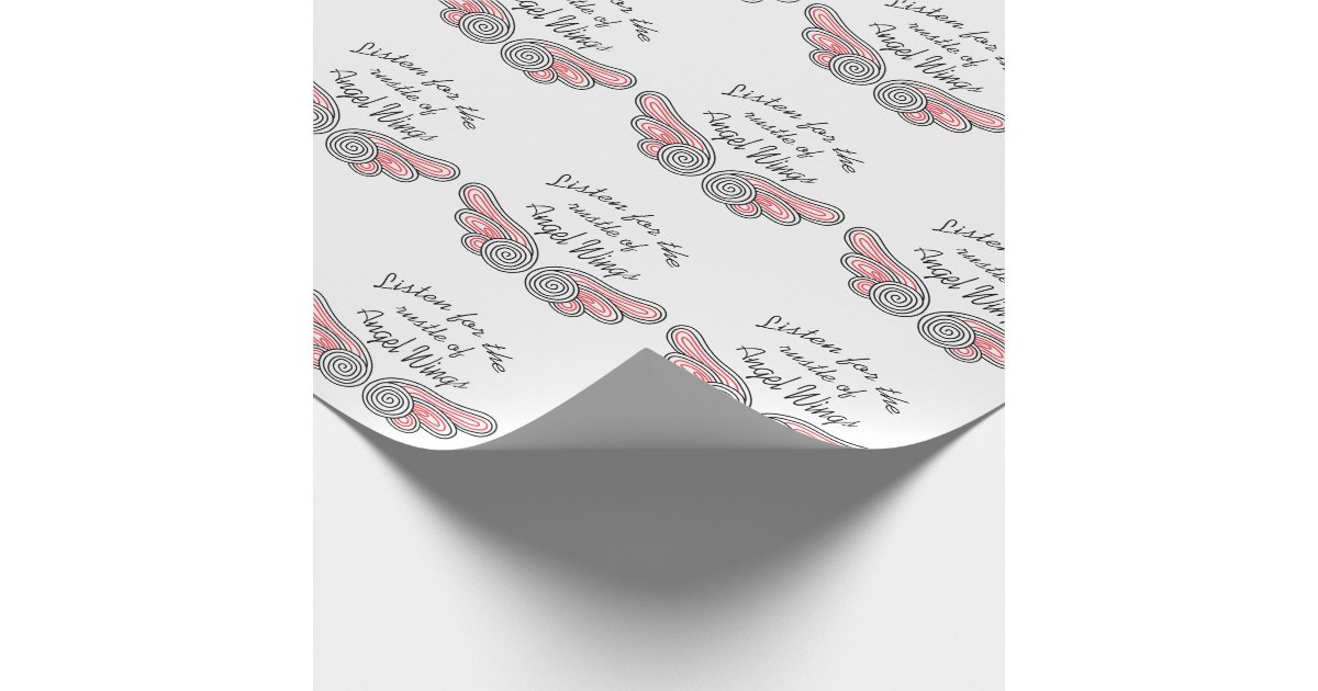 Rustle of Angel Wings Wrapping Paper | Zazzle