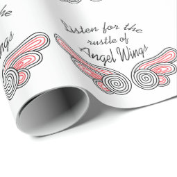 Rustle of Angel Wings Wrapping Paper | Zazzle