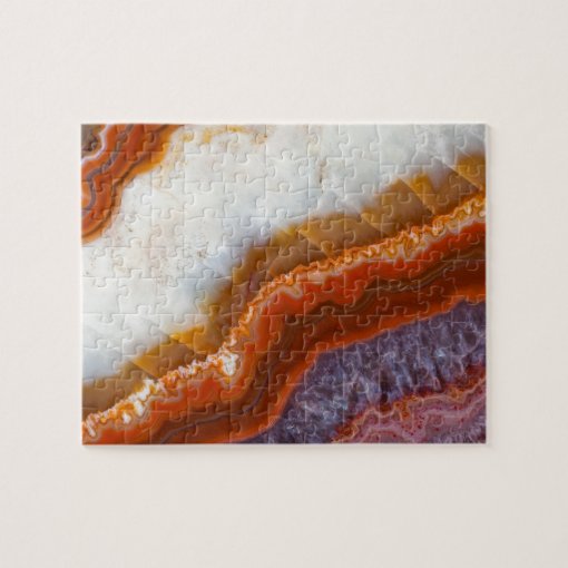 Rusty Amethyst Agate Jigsaw Puzzle | Zazzle