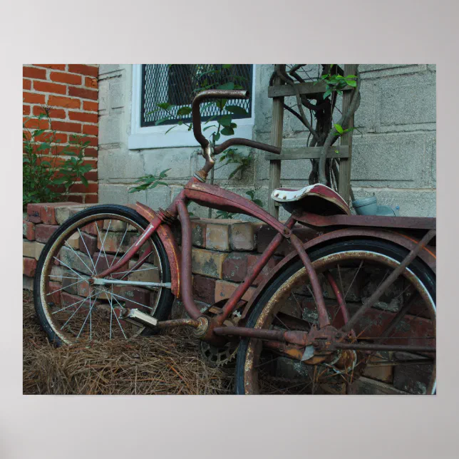 Rusty Bicycle Poster | Zazzle