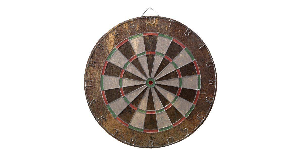 Rusty Dartboard Tournament Darts Lover | Zazzle