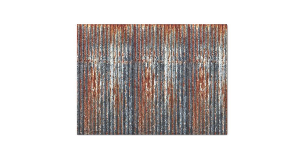Rusty Galvanized steel Decoupage paper | Zazzle