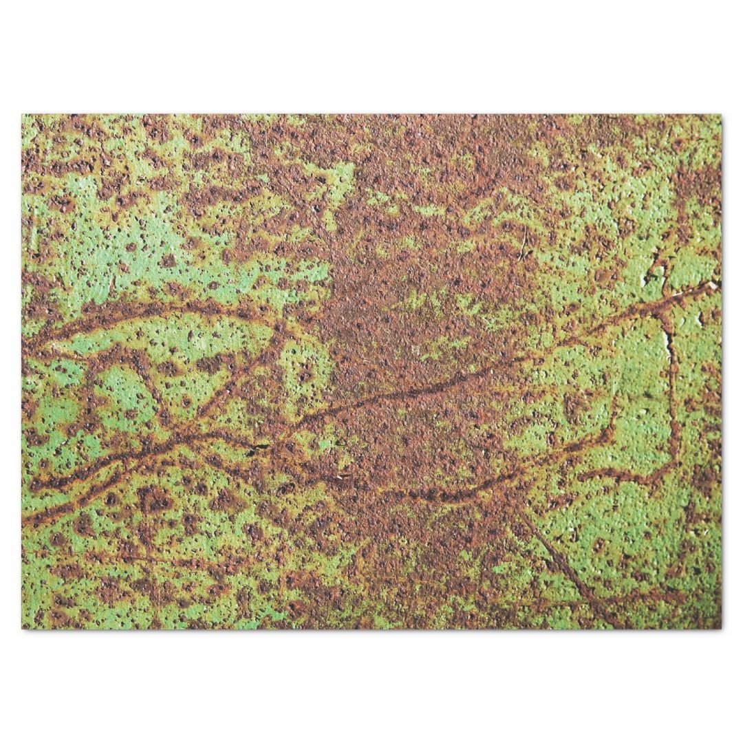 Rusty green look tissue paper | Zazzle