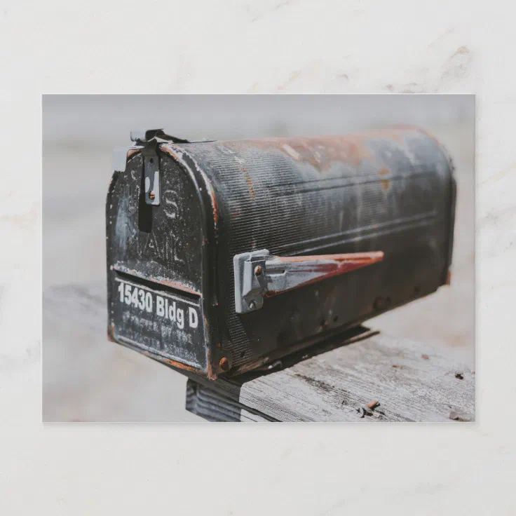 Rusty Mailbox Postcard | Zazzle