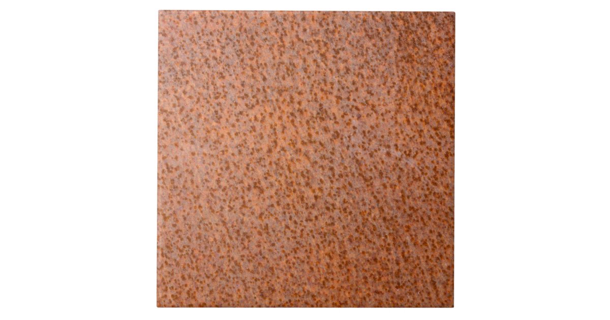 Rusty metal texture ceramic tile | Zazzle