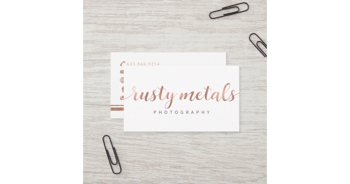 Rusty Metals Custom Business Cards | Zazzle