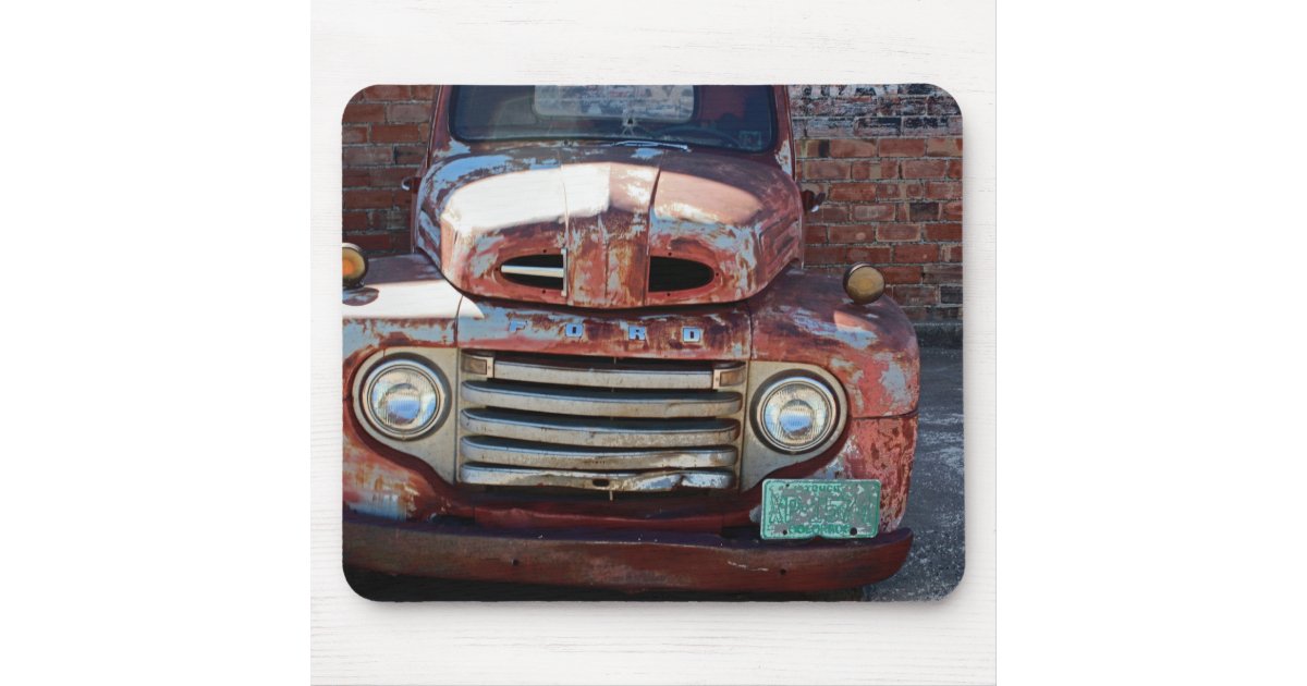 Rusty Old Truck Mouse Pad | Zazzle
