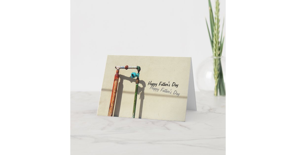 Rusty Pipes Card | Zazzle