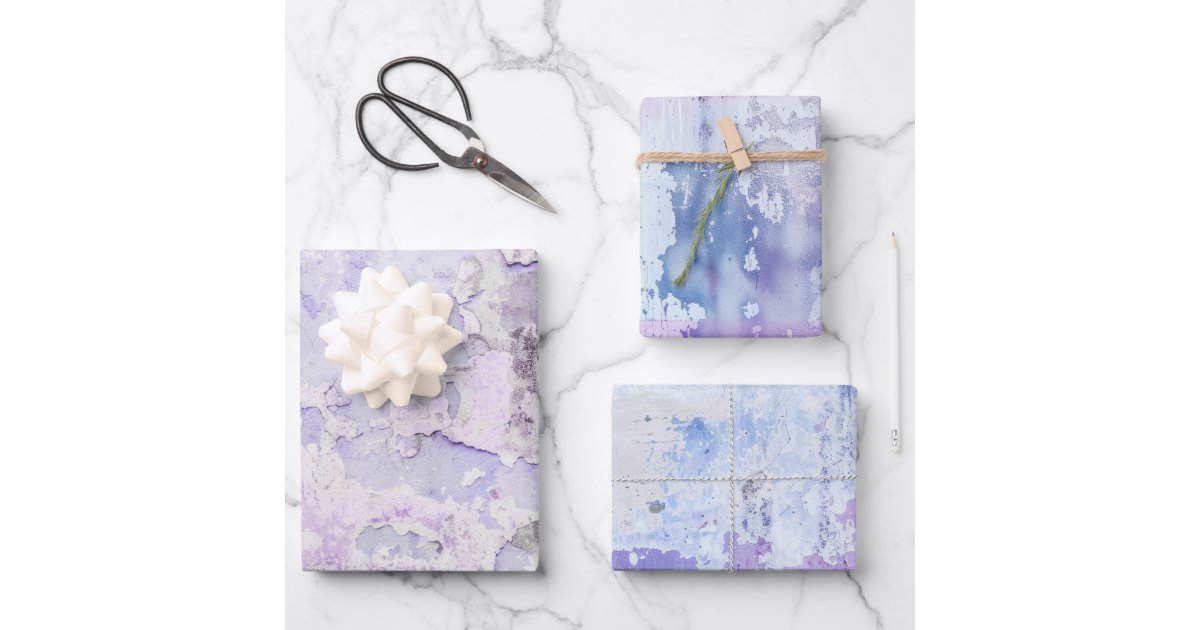 Rusty Purple Paint Watercolor Wrapping Paper Sheets | Zazzle