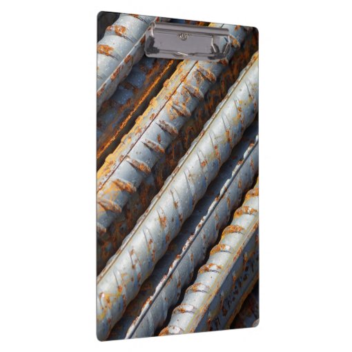 Rusty Rebar Clipboard | Zazzle