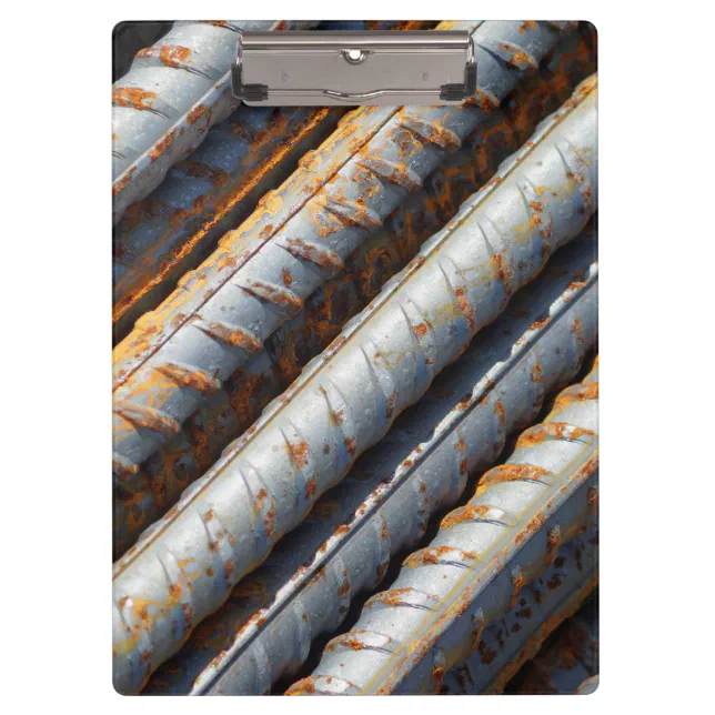 Rusty Rebar Clipboard | Zazzle