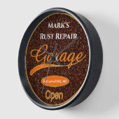 Rusty Rebel Classic Clunkers Garage Wall Clock | Zazzle