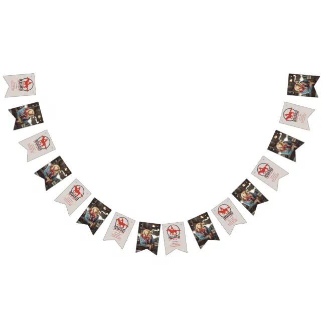 Rusty Red Last Ride For The Bride Bunting Flags | Zazzle