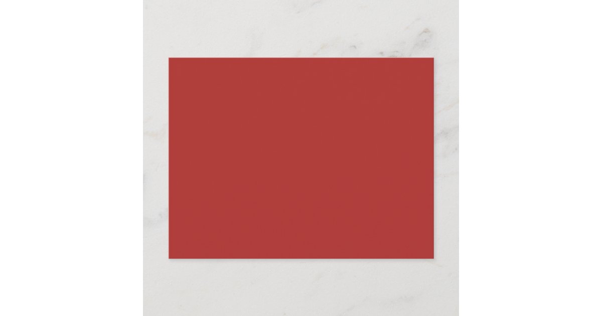 RUSTY RED (solid color) ~ Postcard | Zazzle