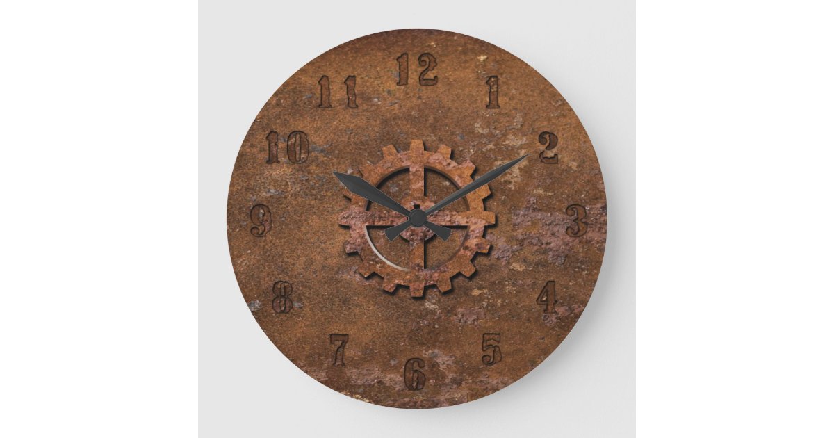 Rusty Steampunk Clock | Zazzle