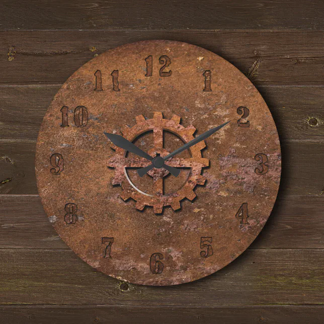 Rusty Steampunk Clock | Zazzle