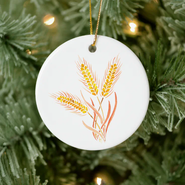 Ruth/Grain Stalks - Jesse Tree Keepsake Ornament | Zazzle