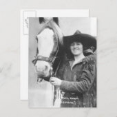 Ruth Roach and her horse. Postcard | Zazzle