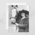 Ruth Roach and her horse. Postcard | Zazzle