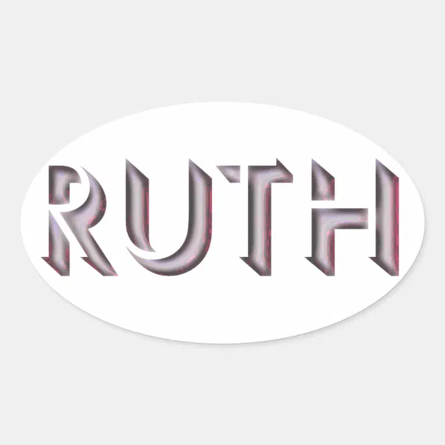 Ruth sticker name | Zazzle