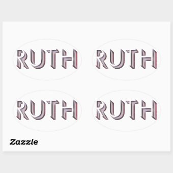 Ruth sticker name | Zazzle
