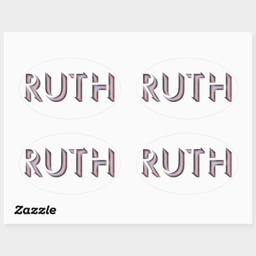 Ruth sticker name | Zazzle