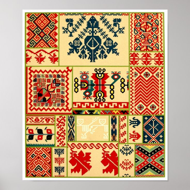 Ruthenian Motifs Poster | Zazzle