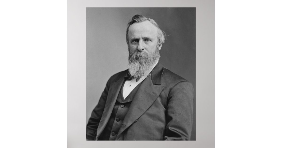 Rutherford B. Hayes Portrait by Mathew Brady Poster | Zazzle