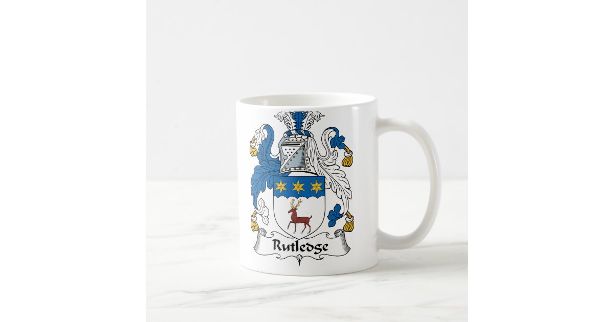 Rutledge Family Crest Coffee Mug | Zazzle
