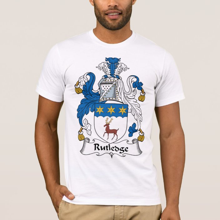 Rutledge Family Crest T-Shirt | Zazzle.com