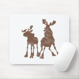 Rutt and Tuke Silhouette Disney Mouse Pad | Zazzle