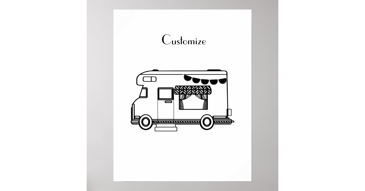 RV Camper Caravan Thunder_Cove Poster | Zazzle