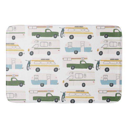 RV Campervan vanlife Motorhome Trailer CUSTOMIZE Bath Mat | Zazzle
