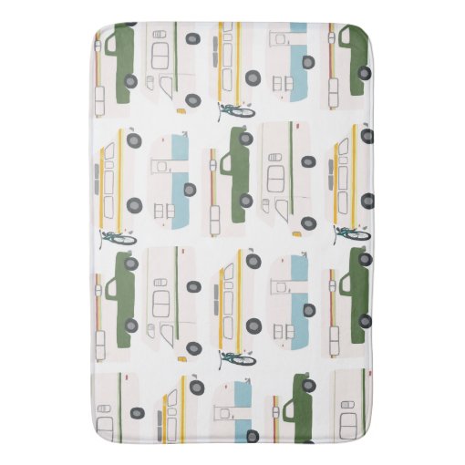 RV Campervan vanlife Motorhome Trailer CUSTOMIZE Bath Mat | Zazzle