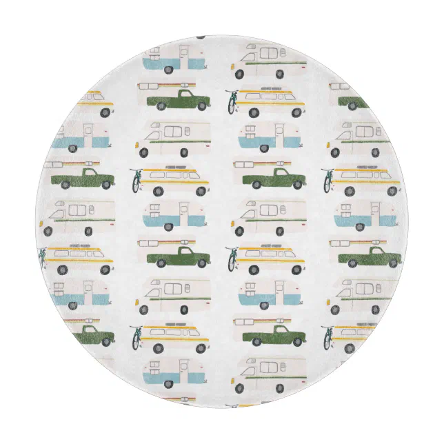 RV Campervan vanlife Motorhome Trailer CUSTOMIZE Cutting Board | Zazzle