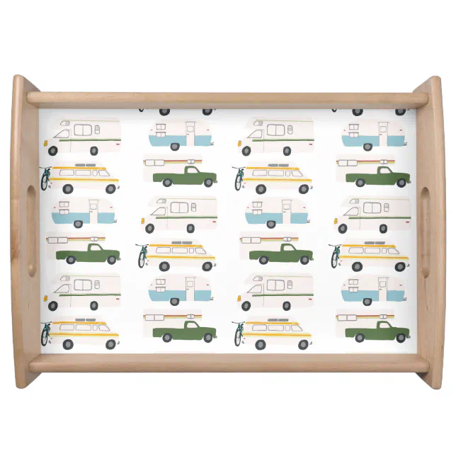 RV Campervan vanlife Motorhome Trailer CUSTOMIZE Serving Tray | Zazzle