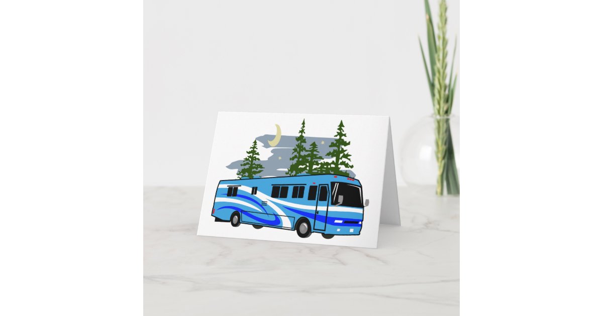 RV Motorhome Card | Zazzle