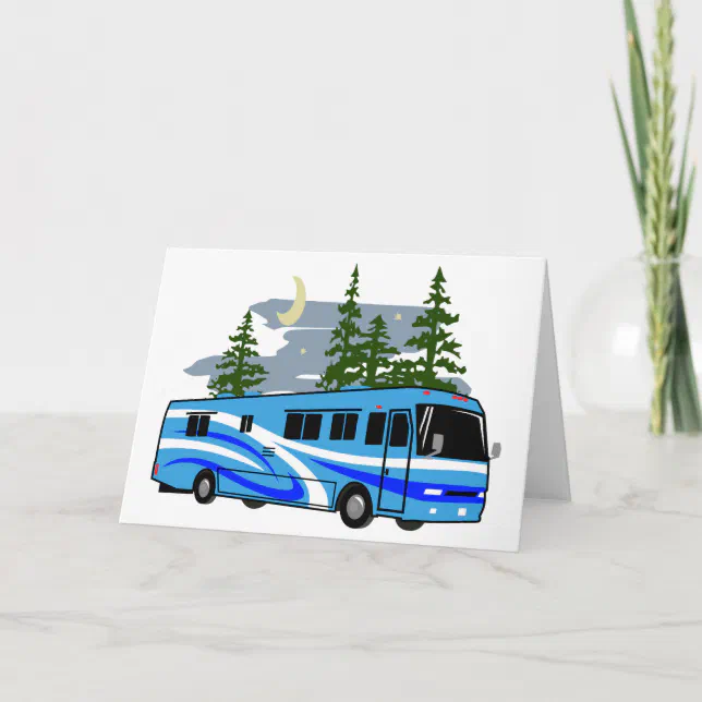 RV Motorhome Card | Zazzle