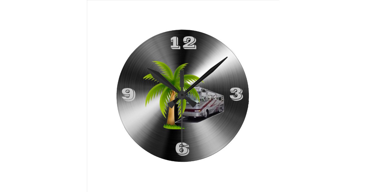 RV TIME Tic Toc Wall Clocks | Zazzle.com