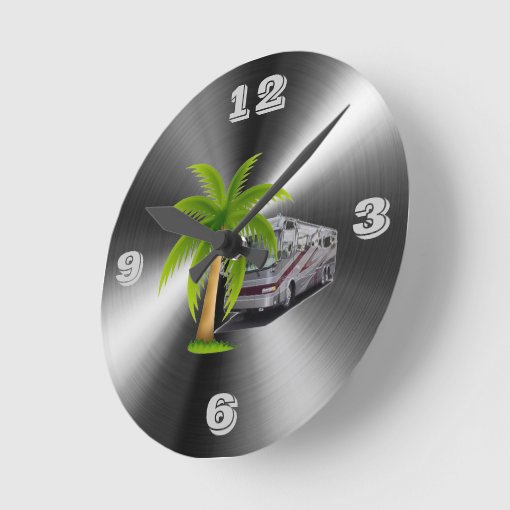 RV TIME Tic Toc Wall Clocks | Zazzle